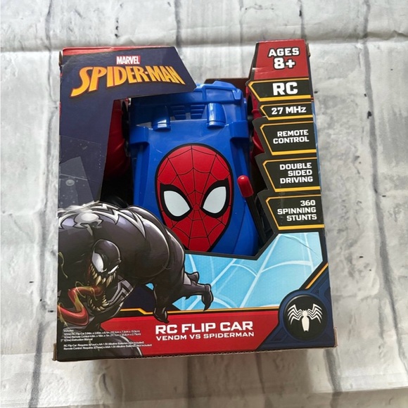 Marvel | Toys | Marvel Spiderman Rc Flip Car Red And Blue | Poshmark